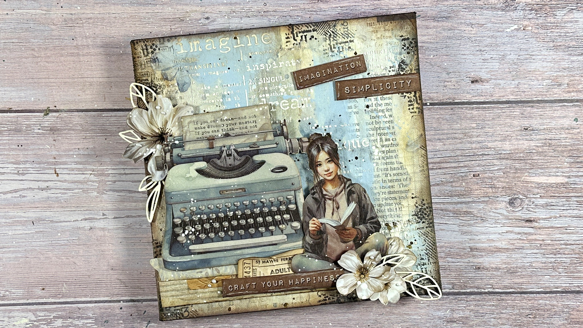 Mixed media canvas | secret diary collection | Vicky Papaioannou
